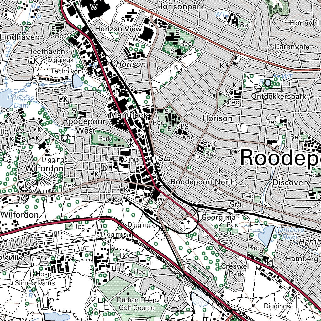 2627BB ROODEPOORT Map by Chief Directorate: National Geo-spatial ...