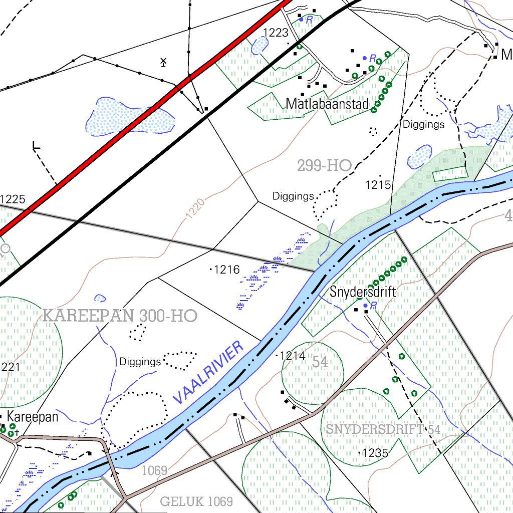 2725CB BRITTEN Map by Chief Directorate: National Geo-spatial ...