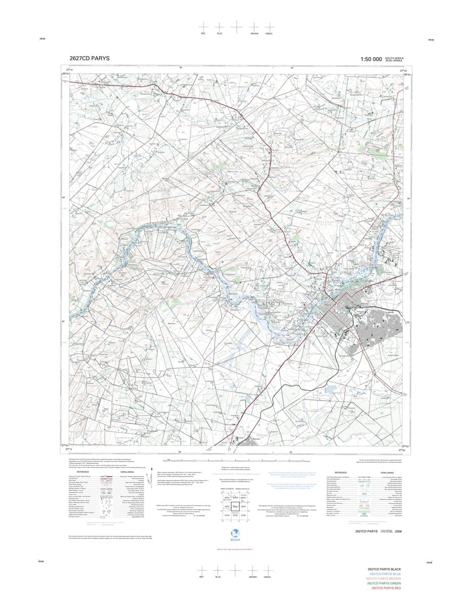 2627CD PARYS Map by Chief Directorate: National Geo-spatial Information ...
