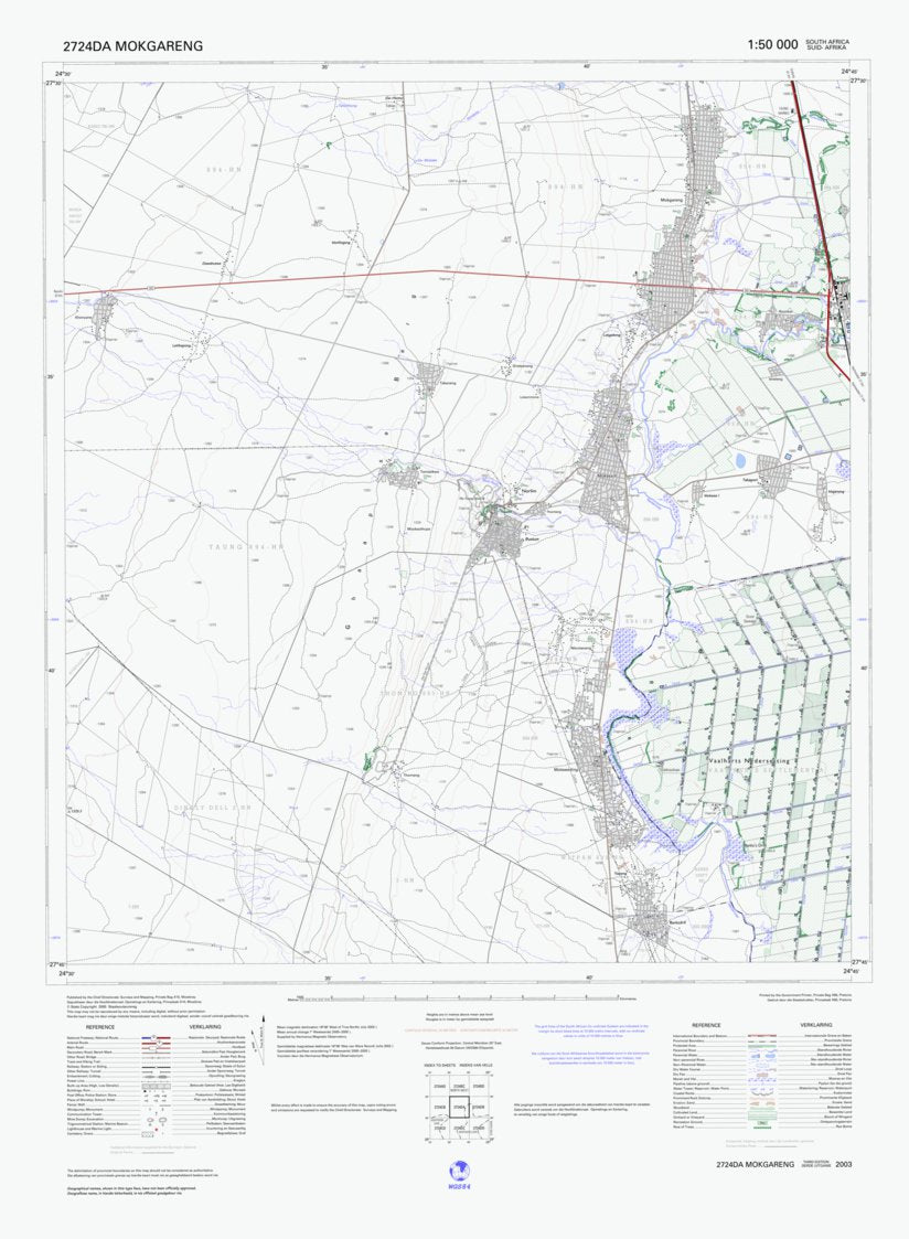 2724DA MOKGARENG Map by Chief Directorate: National Geo-spatial ...