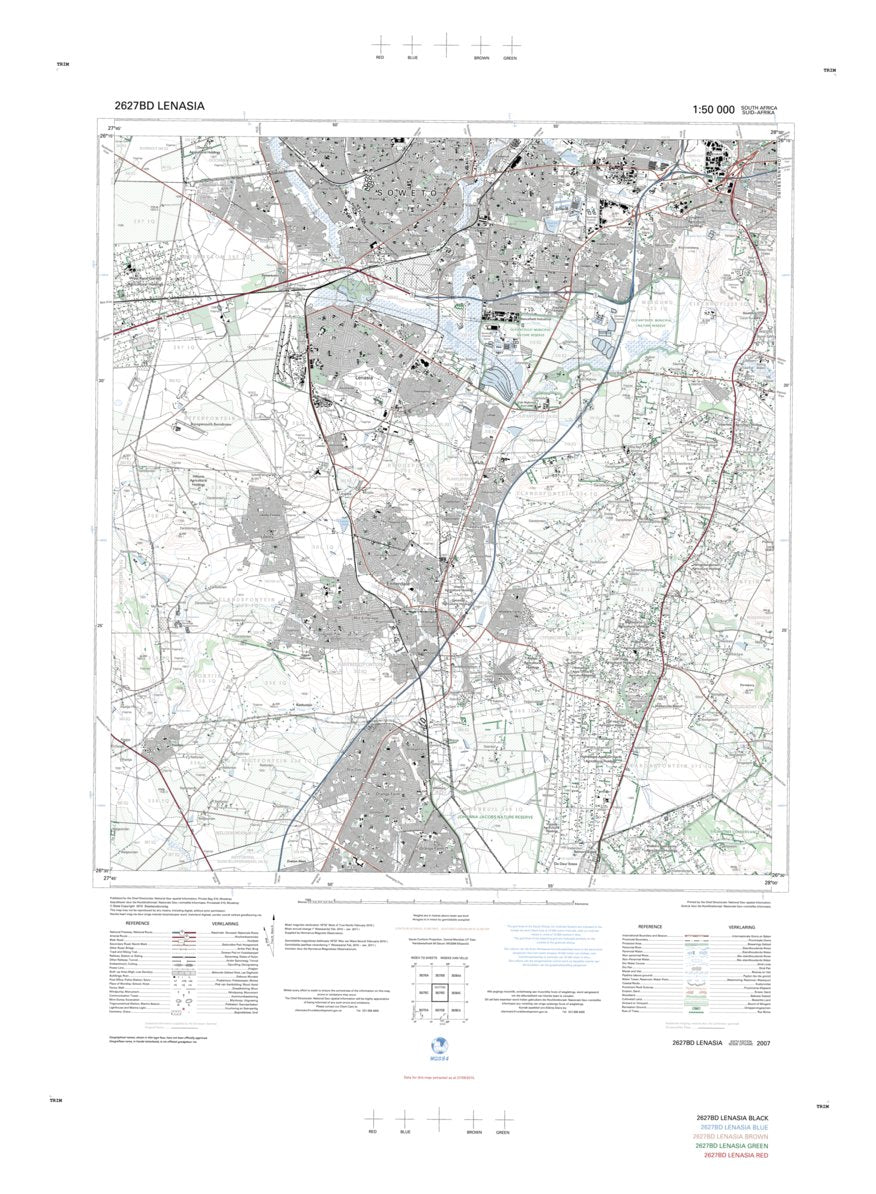 2627BD LENASIA Map by Chief Directorate: National Geo-spatial ...