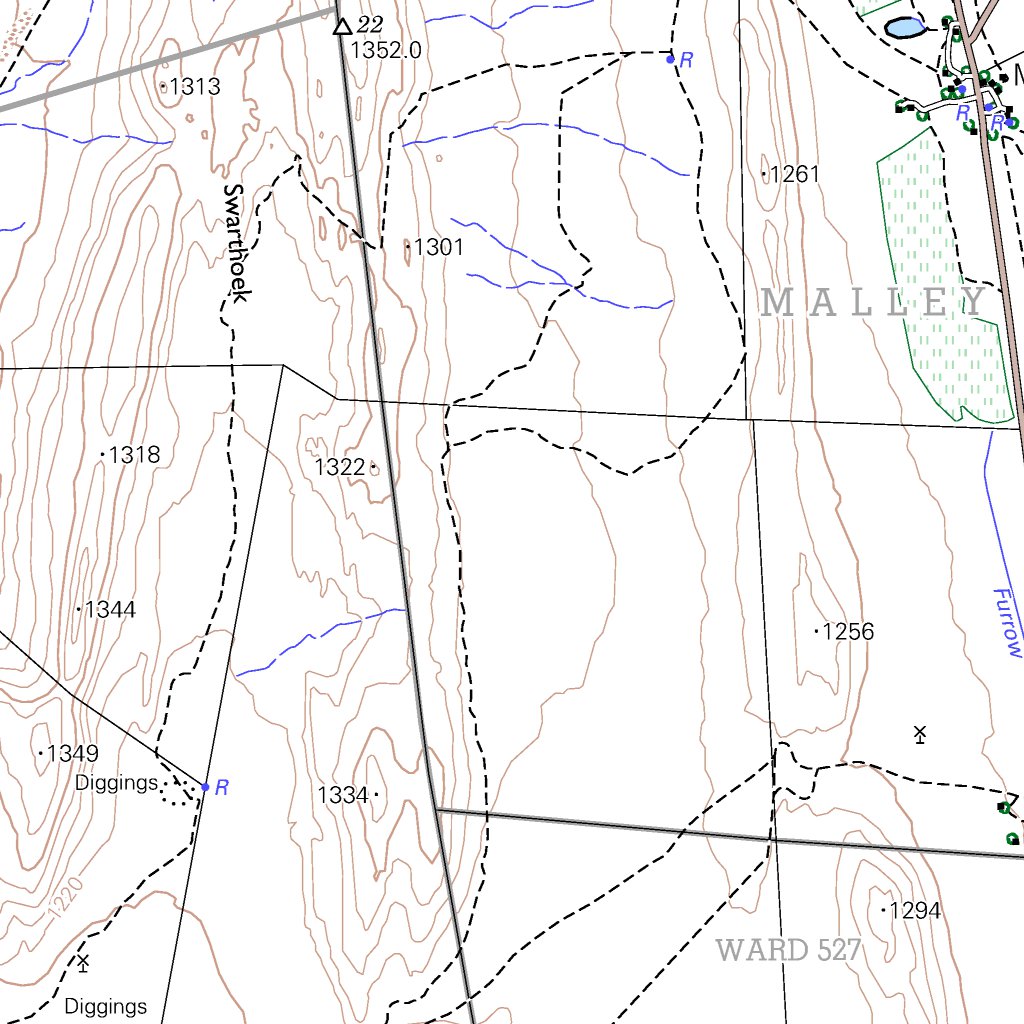 2722CB LOSBERG Map by Chief Directorate: National Geo-spatial ...