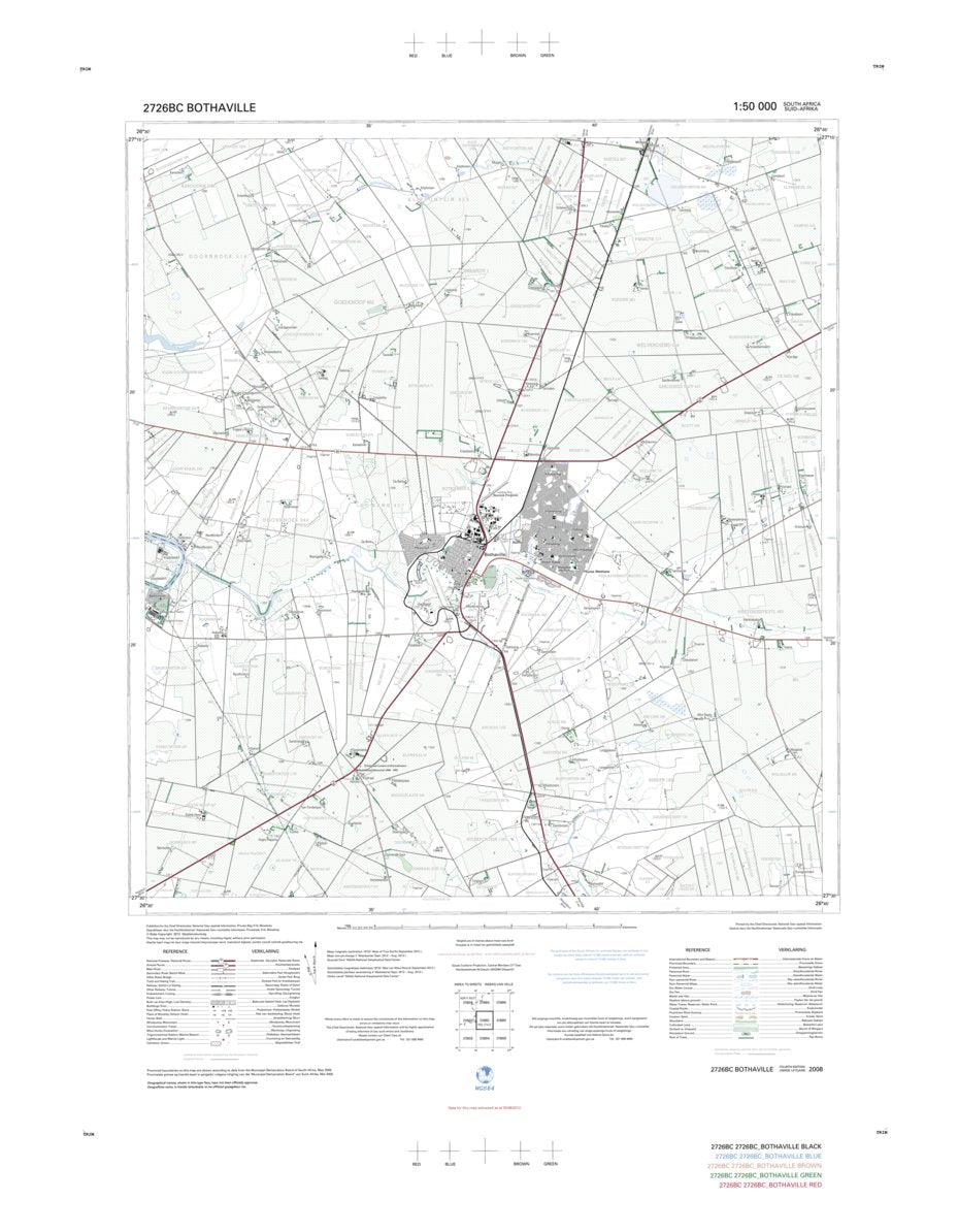 2726BC BOTHAVILLE Map by Chief Directorate: National Geo-spatial ...