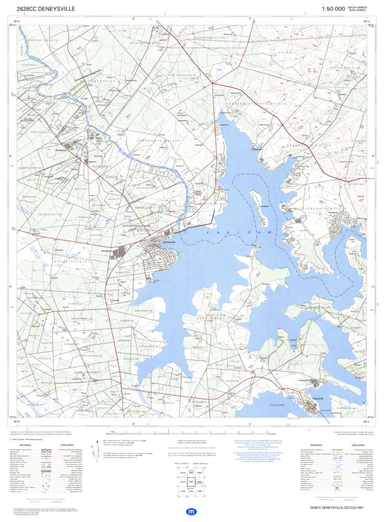 2628CC DENEYSVILLE Map by Chief Directorate: National Geo-spatial ...