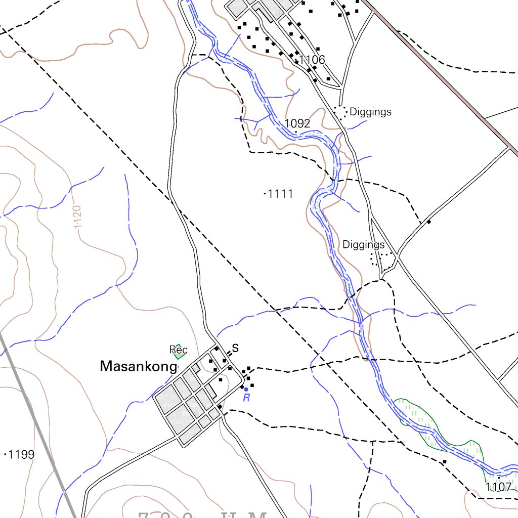 2723AA TSINENG Map by Chief Directorate: National Geo-spatial ...