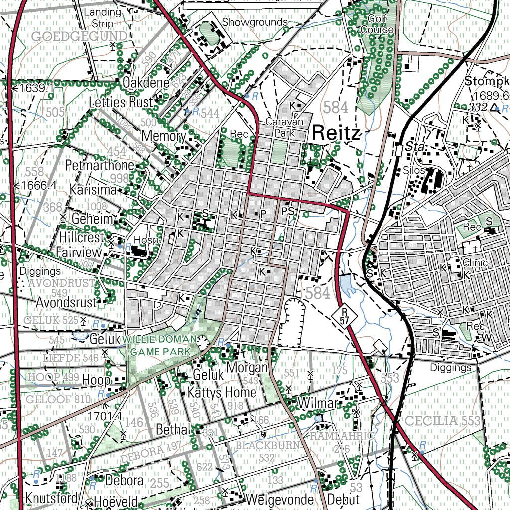 2728CD REITZ Map by Chief Directorate: National Geo-spatial Information ...