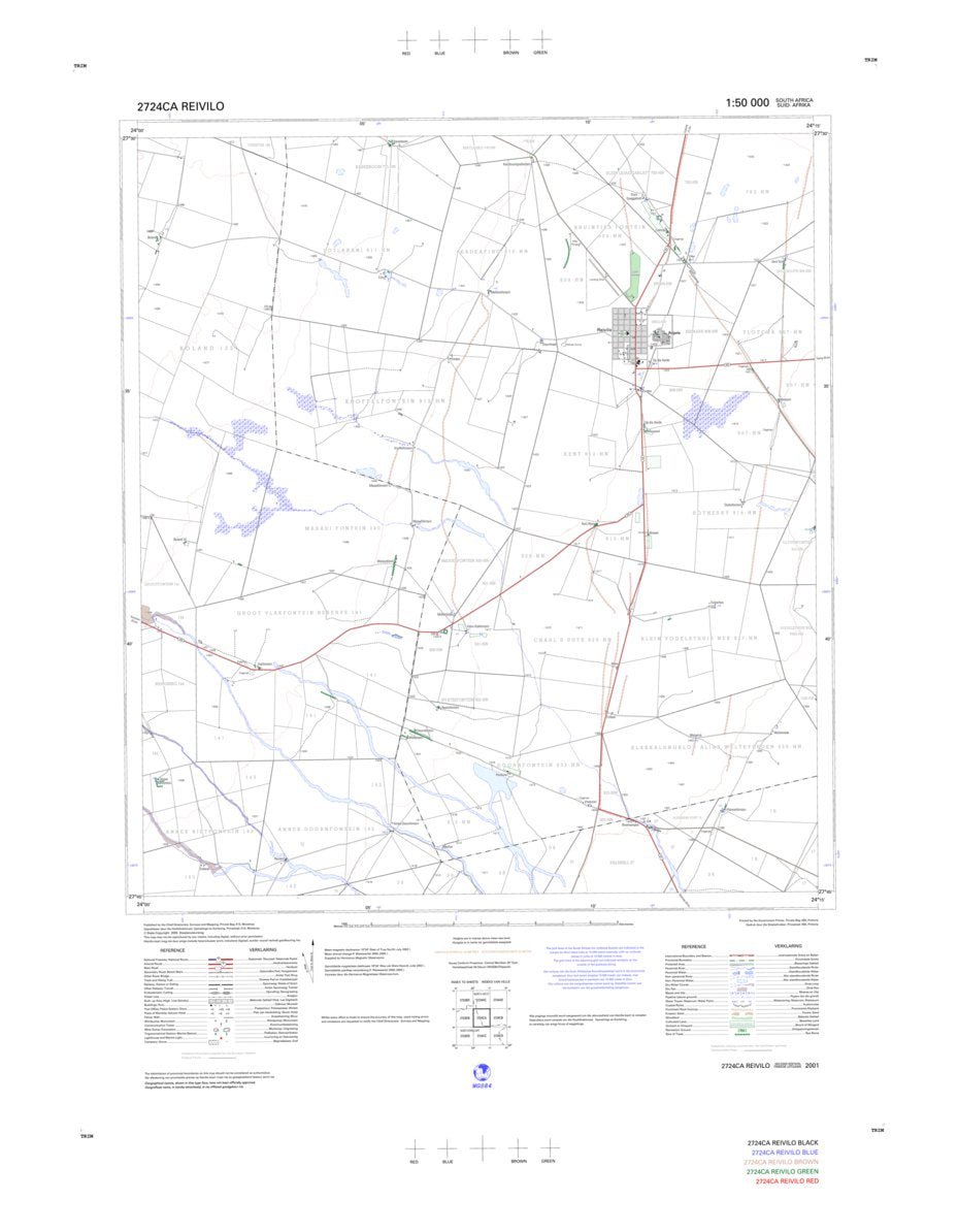 2724CA REIVILO Map by Chief Directorate: National Geo-spatial ...