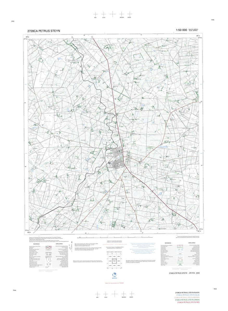 2728CA PETRUS STEYN Map by Chief Directorate: National Geo-spatial ...