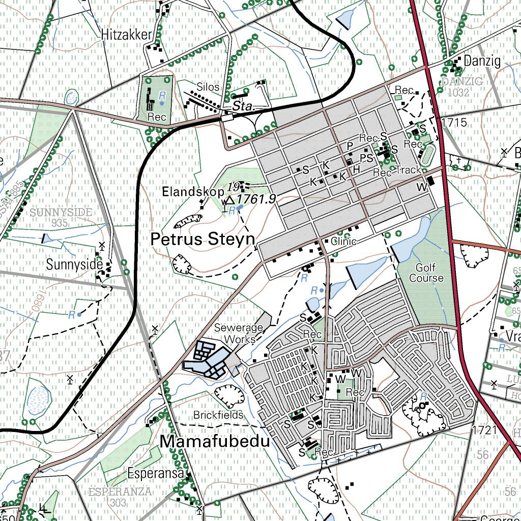 2728CA PETRUS STEYN Map by Chief Directorate: National Geo-spatial ...
