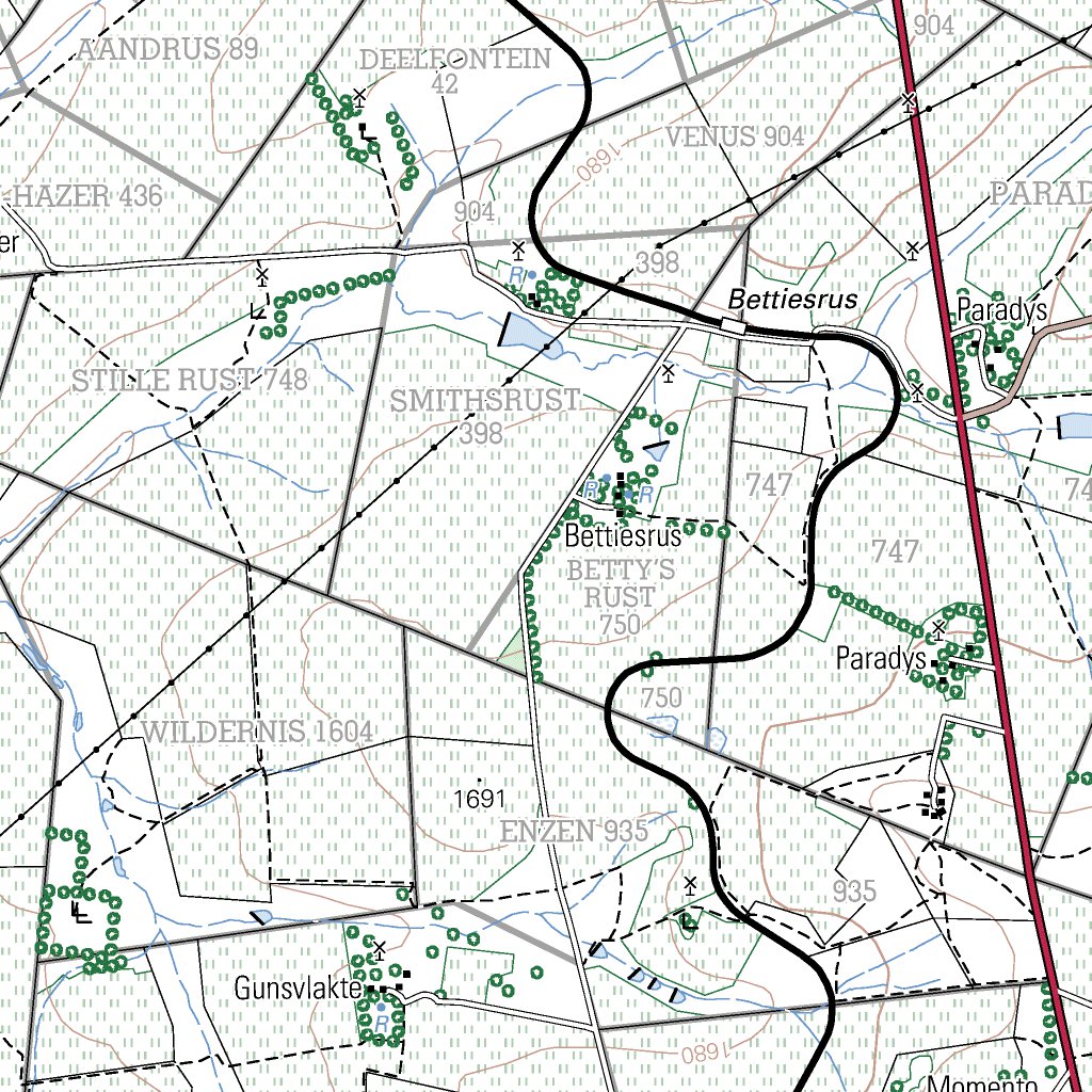 2728CA PETRUS STEYN Map by Chief Directorate: National Geo-spatial ...