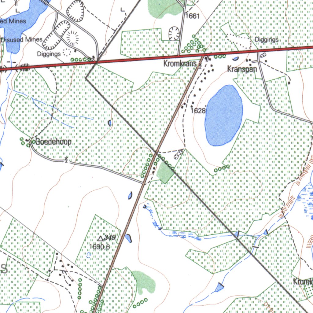 2629BB KROMKRANS Map by Chief Directorate: National Geo-spatial ...