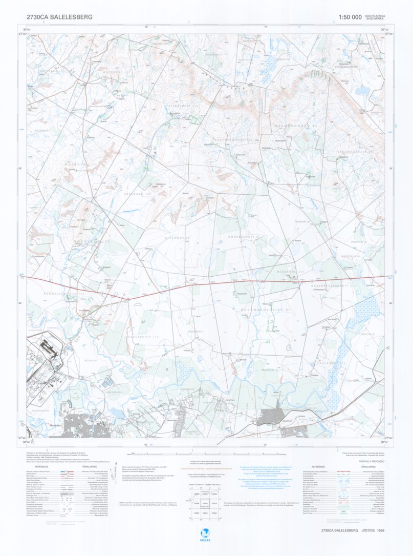 2730CA MADADENI Map by Chief Directorate: National Geo-spatial ...
