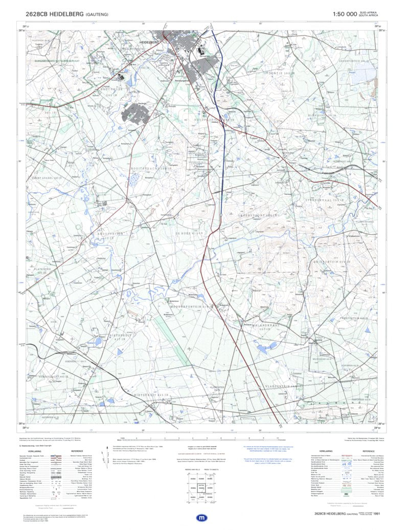 2628CB HEIDELBERG (Gauteng) Map by Chief Directorate: National Geo ...