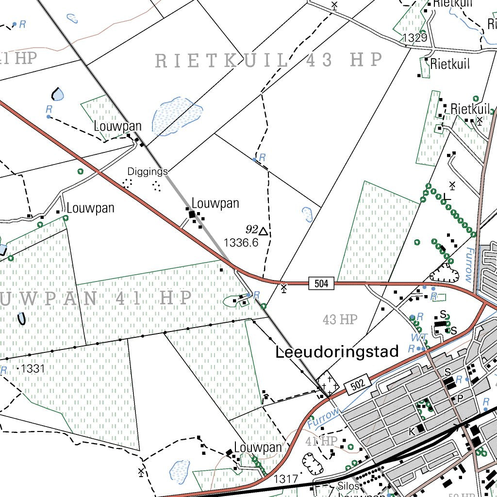 2726AA LEEUDORINGSTAD Map by Chief Directorate: National Geo-spatial ...