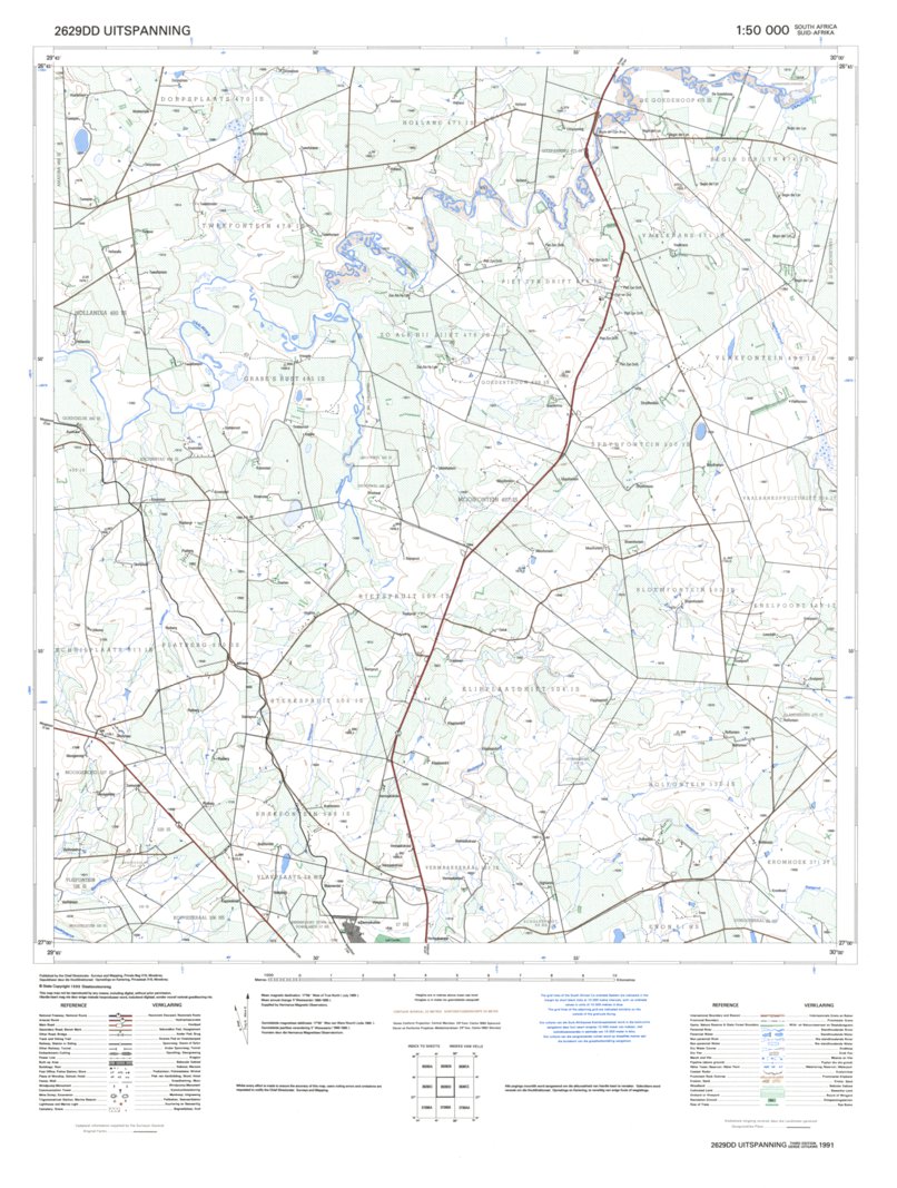 2629DD eZAMOKUHLE Map by Chief Directorate: National Geo-spatial ...