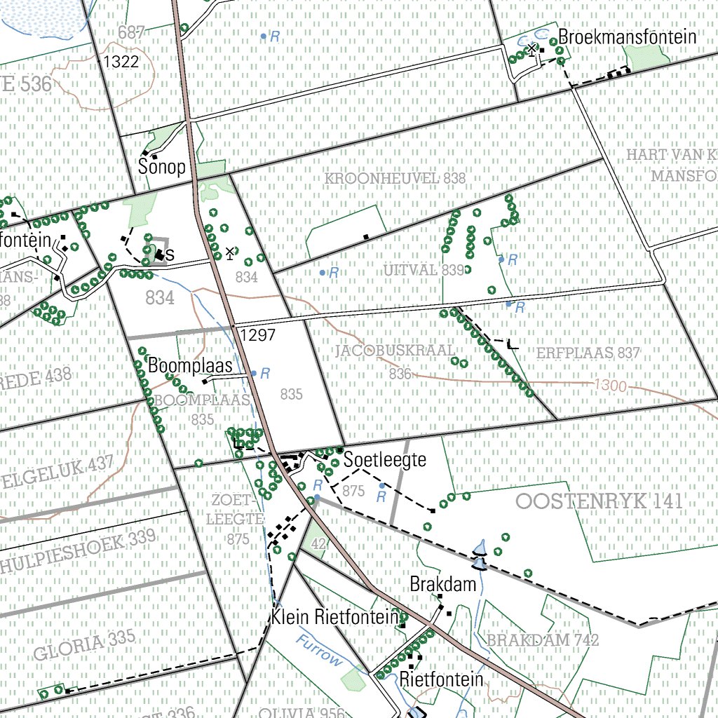 2726BA VAALBRUG Map by Chief Directorate: National Geo-spatial ...
