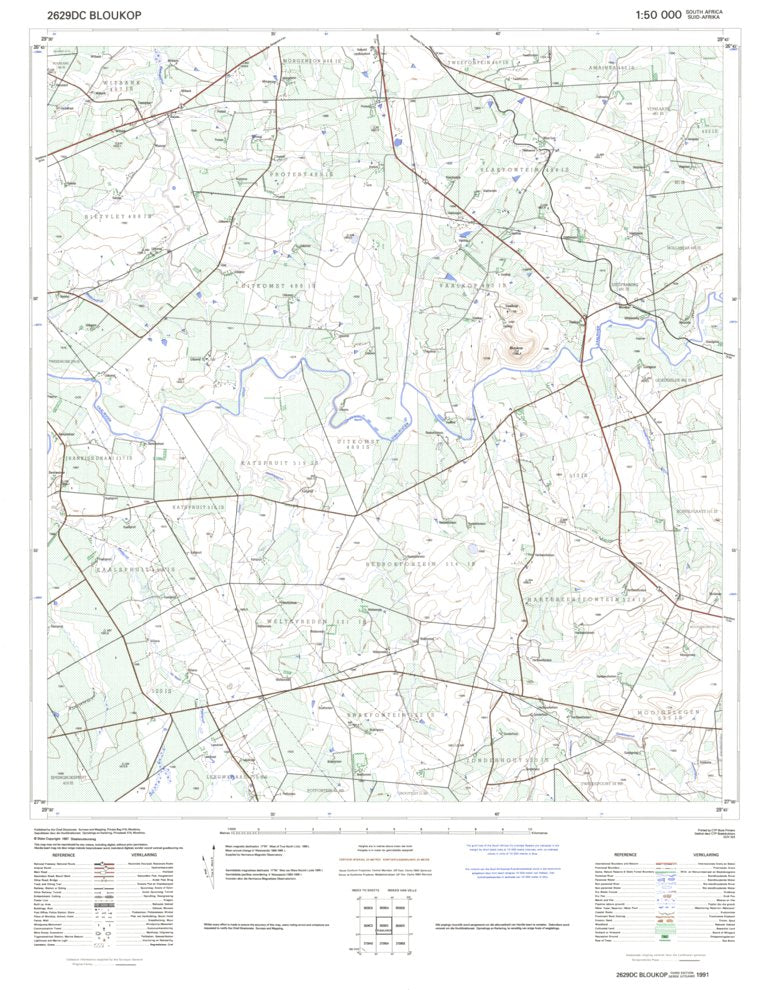 2629DC BLOUKOP Map by Chief Directorate: National Geo-spatial ...