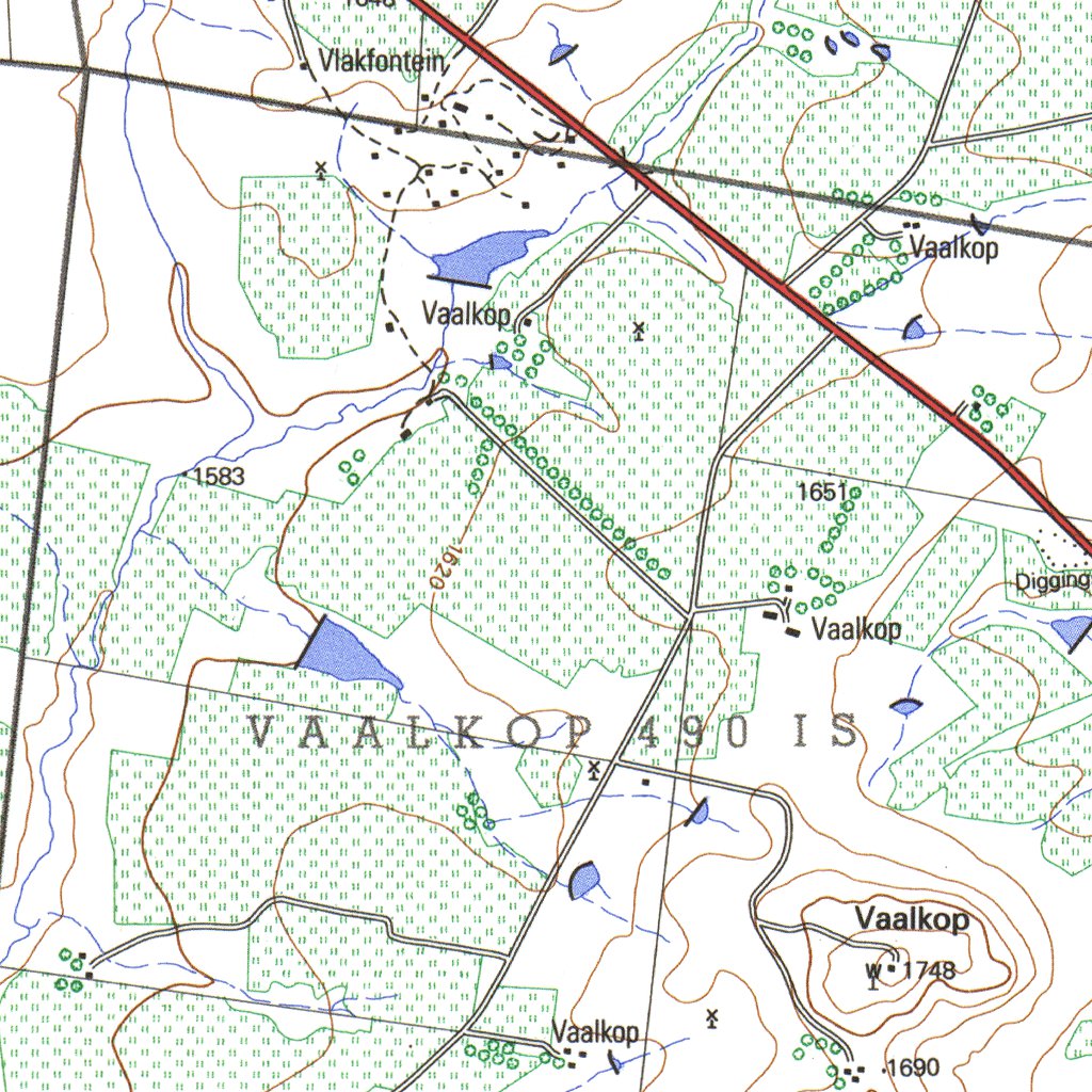 2629DC BLOUKOP Map by Chief Directorate: National Geo-spatial ...
