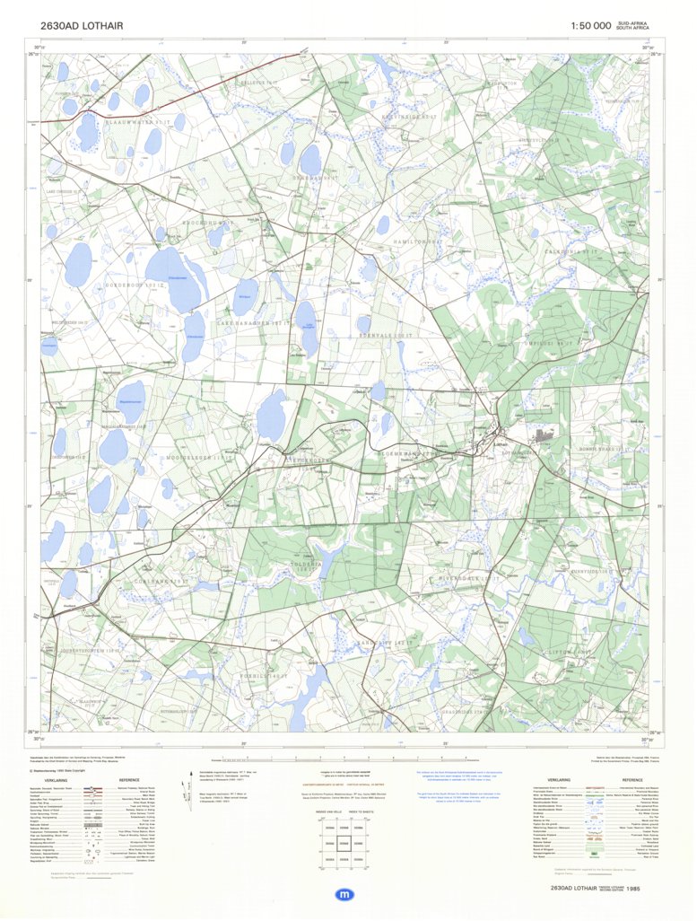 2630AD SILINDILE Map by Chief Directorate: National Geo-spatial ...