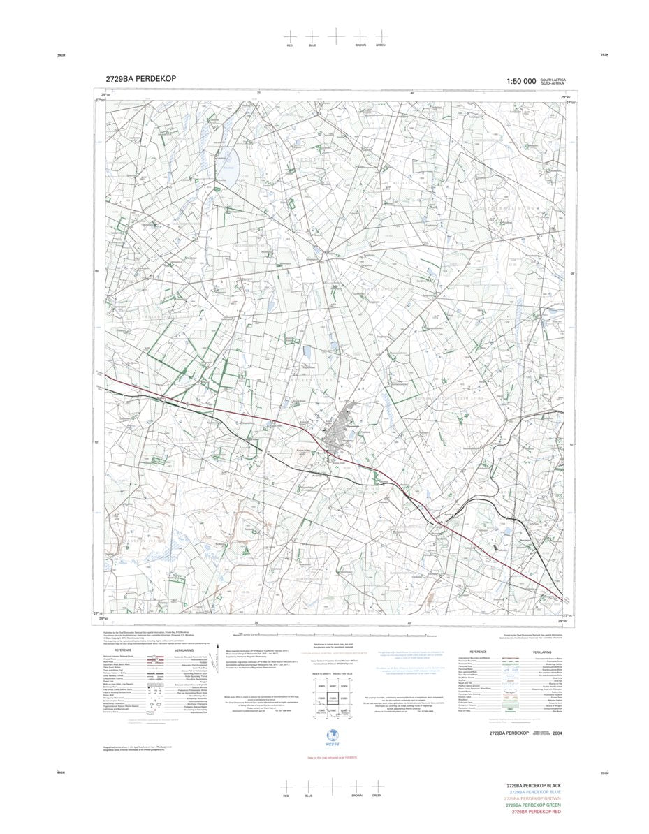 2729BA PERDEKOP Map by Chief Directorate: National Geo-spatial ...