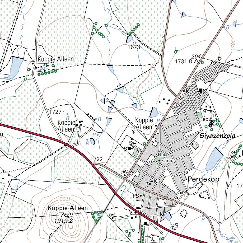 2729BA PERDEKOP Map by Chief Directorate: National Geo-spatial ...