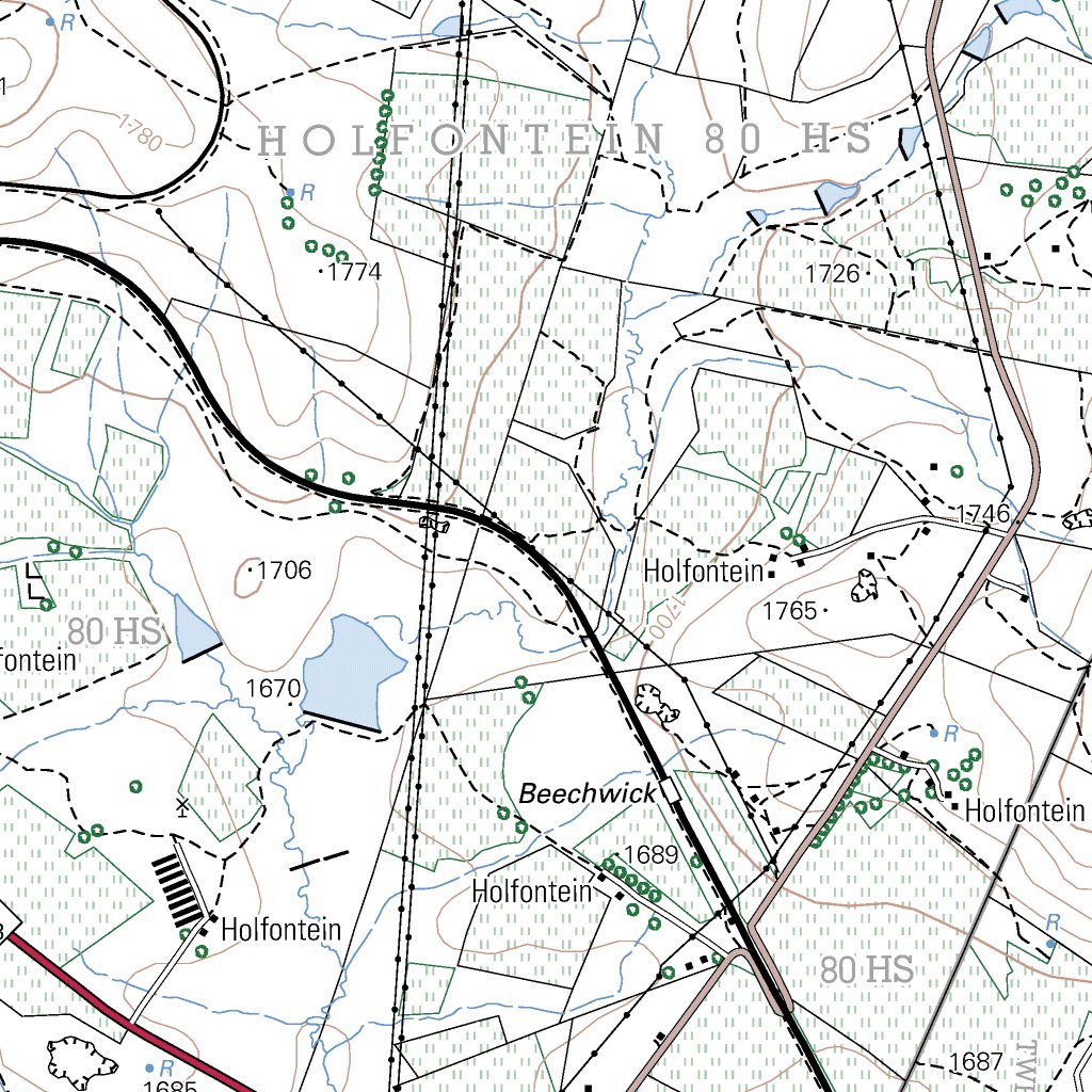 2729BA PERDEKOP Map by Chief Directorate: National Geo-spatial ...