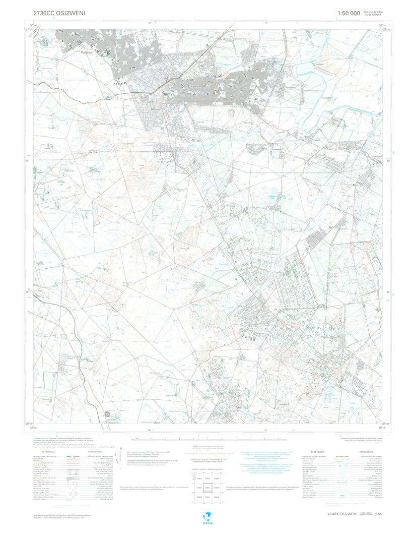 2730CC OSIZWENI Map by Chief Directorate: National Geo-spatial ...