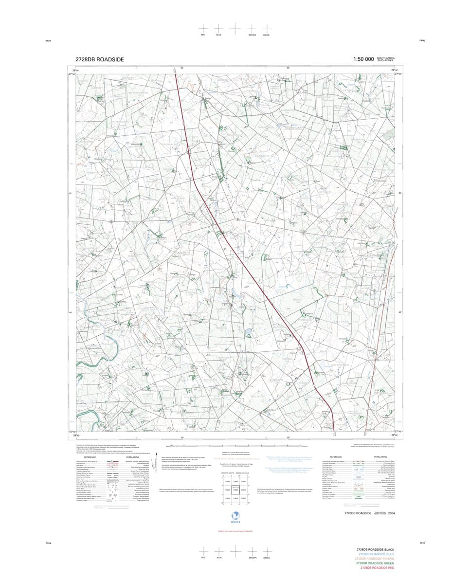 2728DB ROADSIDE Map by Chief Directorate: National Geo-spatial ...
