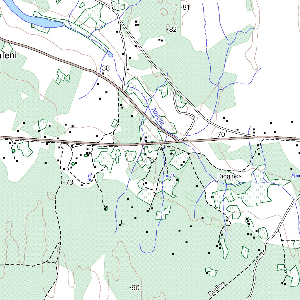 2732AB SIHANGWANE Map by Chief Directorate: National Geo-spatial ...