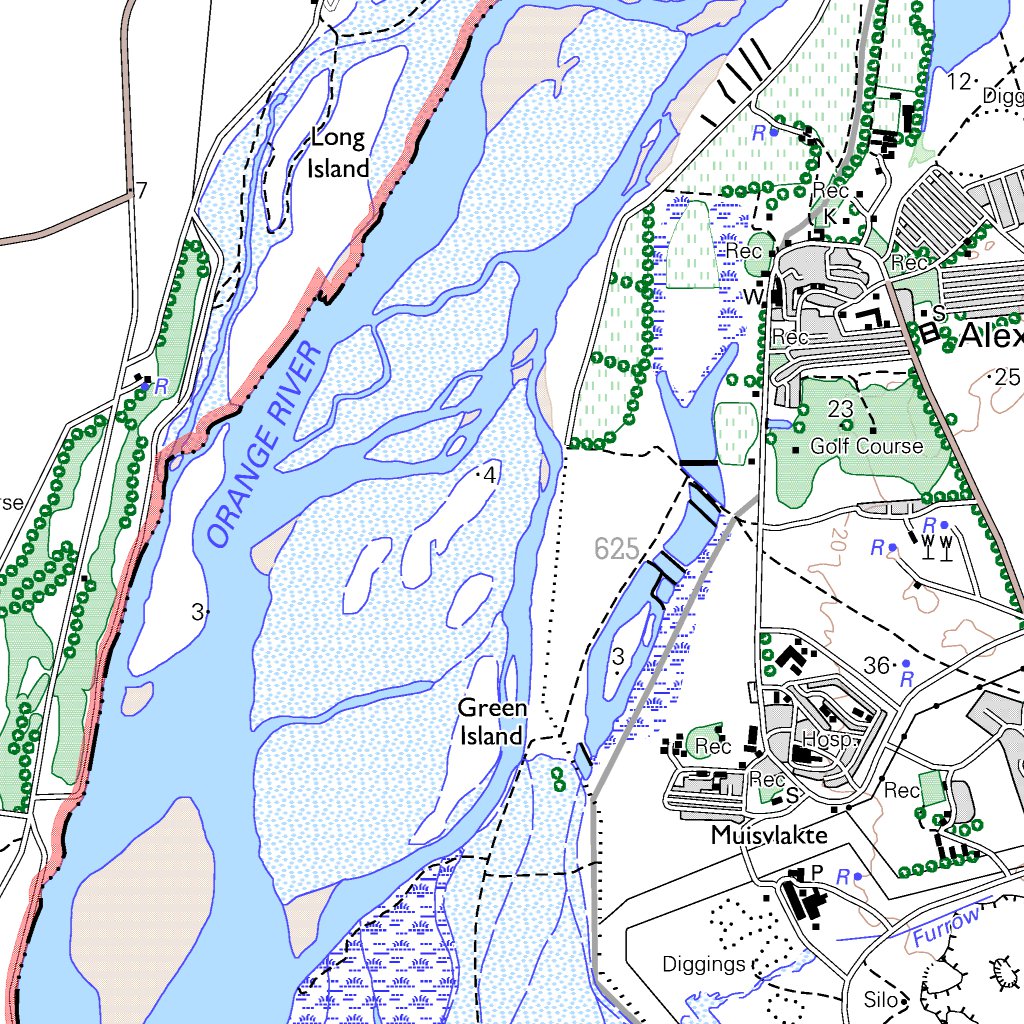 2816CB ORANJEMUND Map by Chief Directorate: National Geo-spatial ...