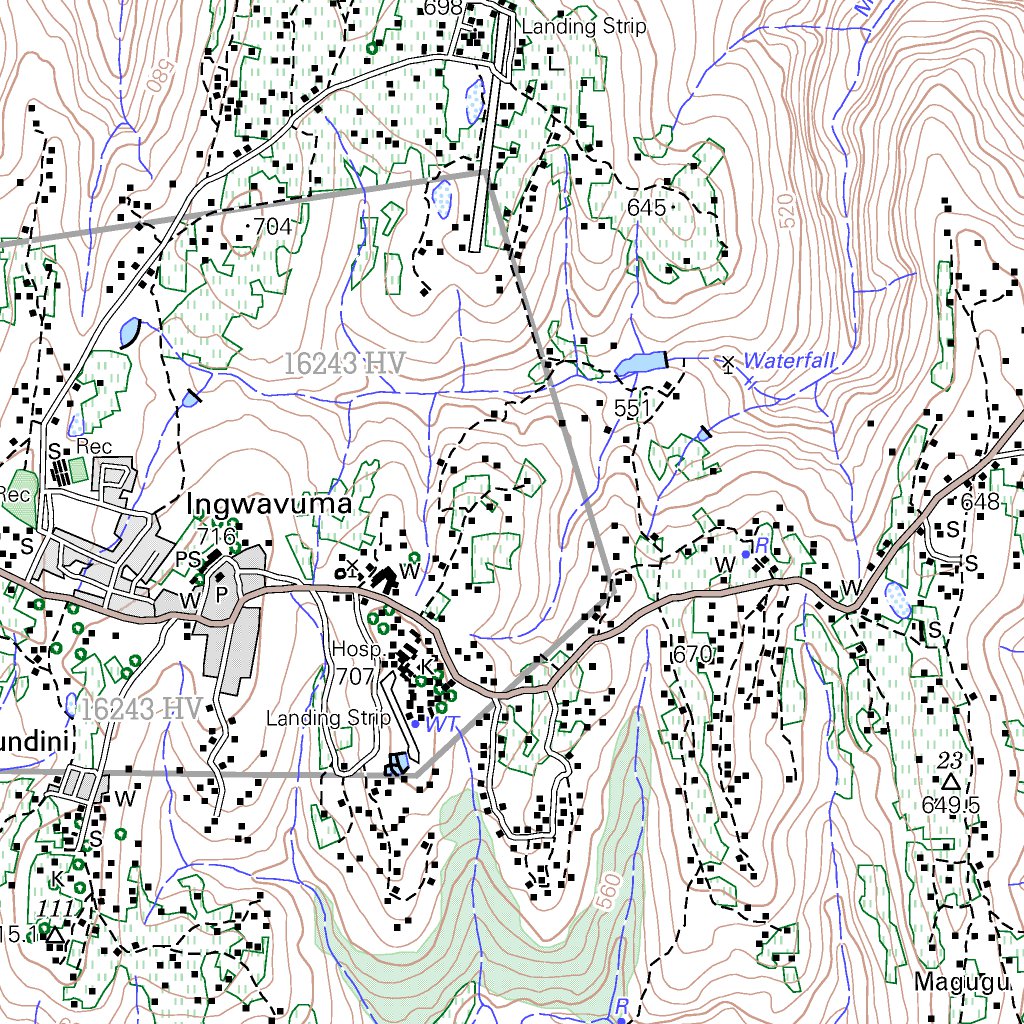 2731BB, 2732AA INGWAVUMA Map by Chief Directorate: National Geo-spatial ...