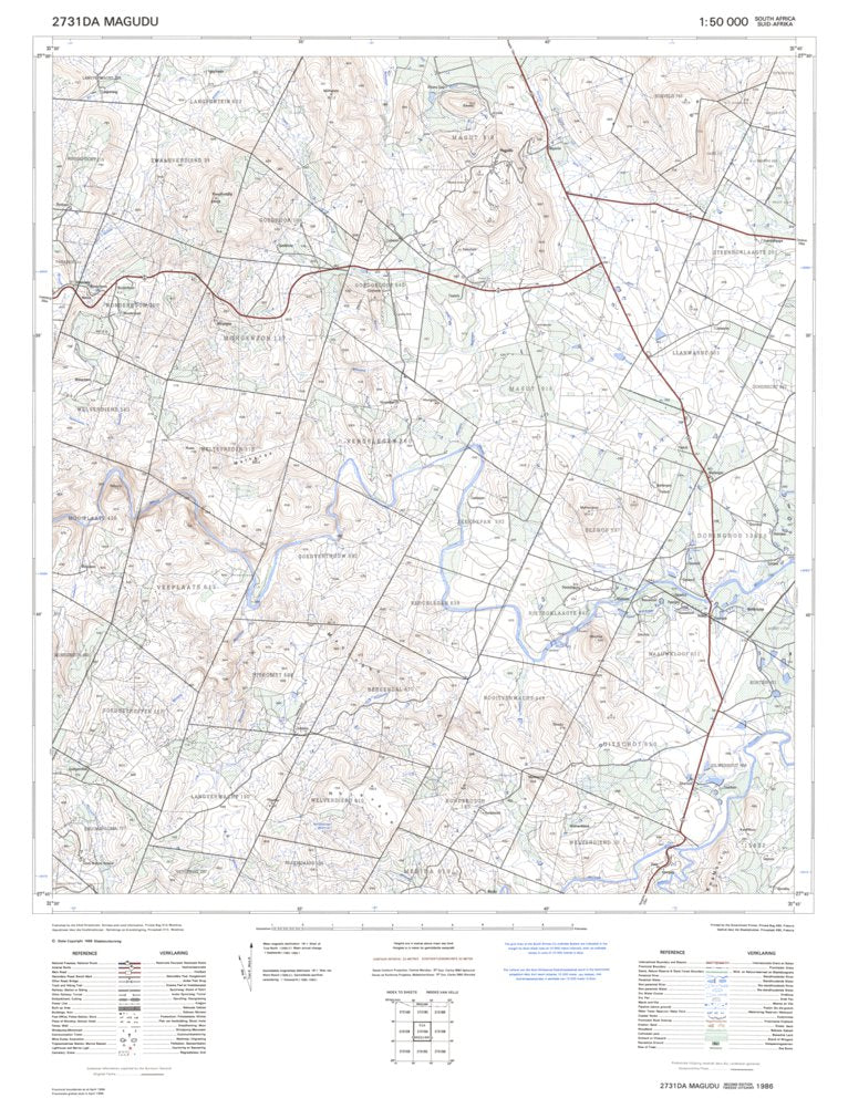 2731DA MAGUDU Map by Chief Directorate: National Geo-spatial ...