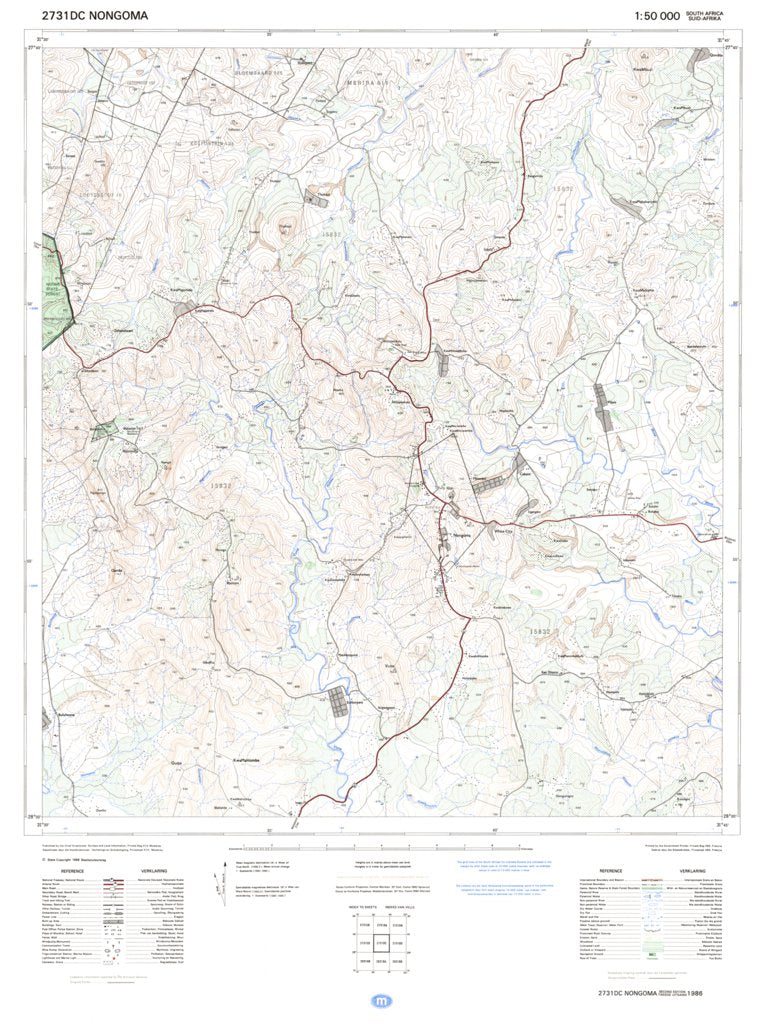 2731DC NONGOMA Map by Chief Directorate: National Geo-spatial ...