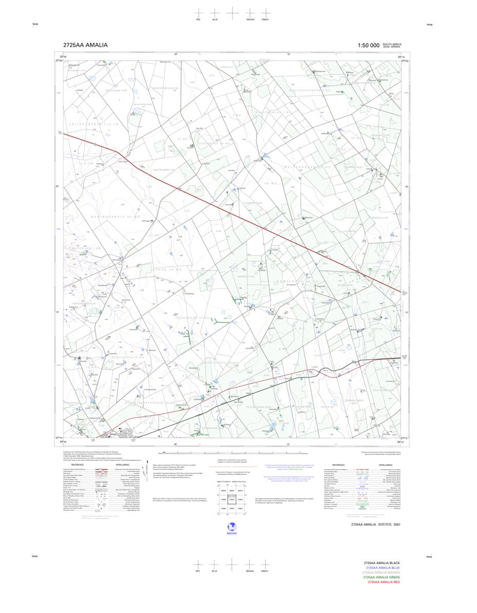 2725AA AMALIA Map by Chief Directorate: National Geo-spatial ...