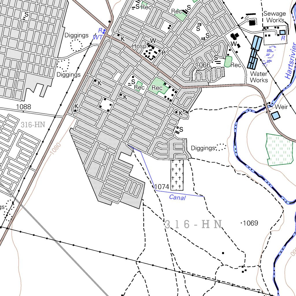 2724DC PAMPIERSTAD Map by Chief Directorate: National Geo-spatial ...