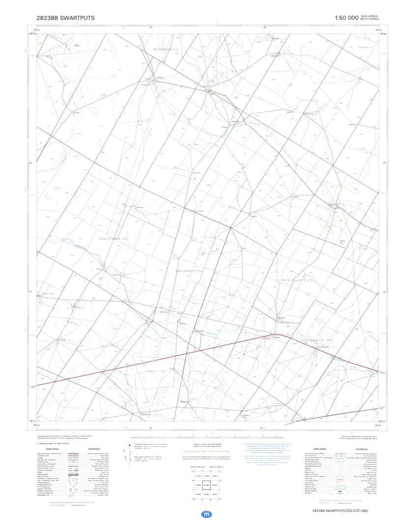 2823BB SWARTPUTS Map by Chief Directorate: National Geo-spatial ...