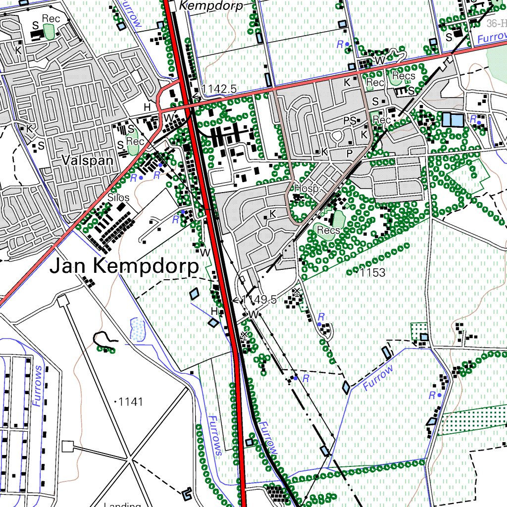 2724DD JAN KEMPDORP Map by Chief Directorate: National Geo-spatial ...