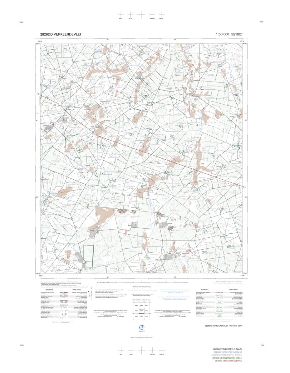 2826DD VERKEERDEVLEI Map by Chief Directorate: National Geo-spatial ...