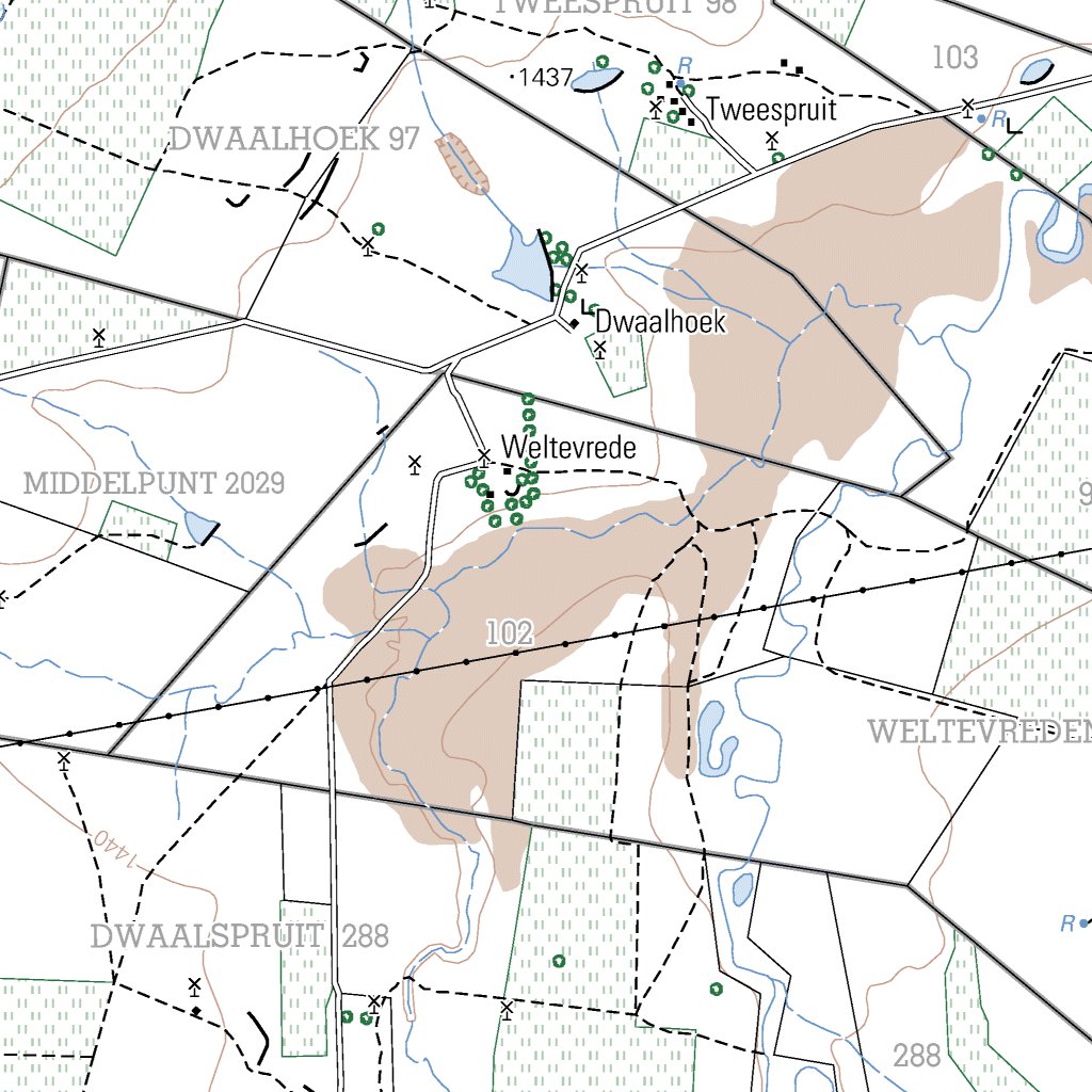 2826DD VERKEERDEVLEI Map by Chief Directorate: National Geo-spatial ...