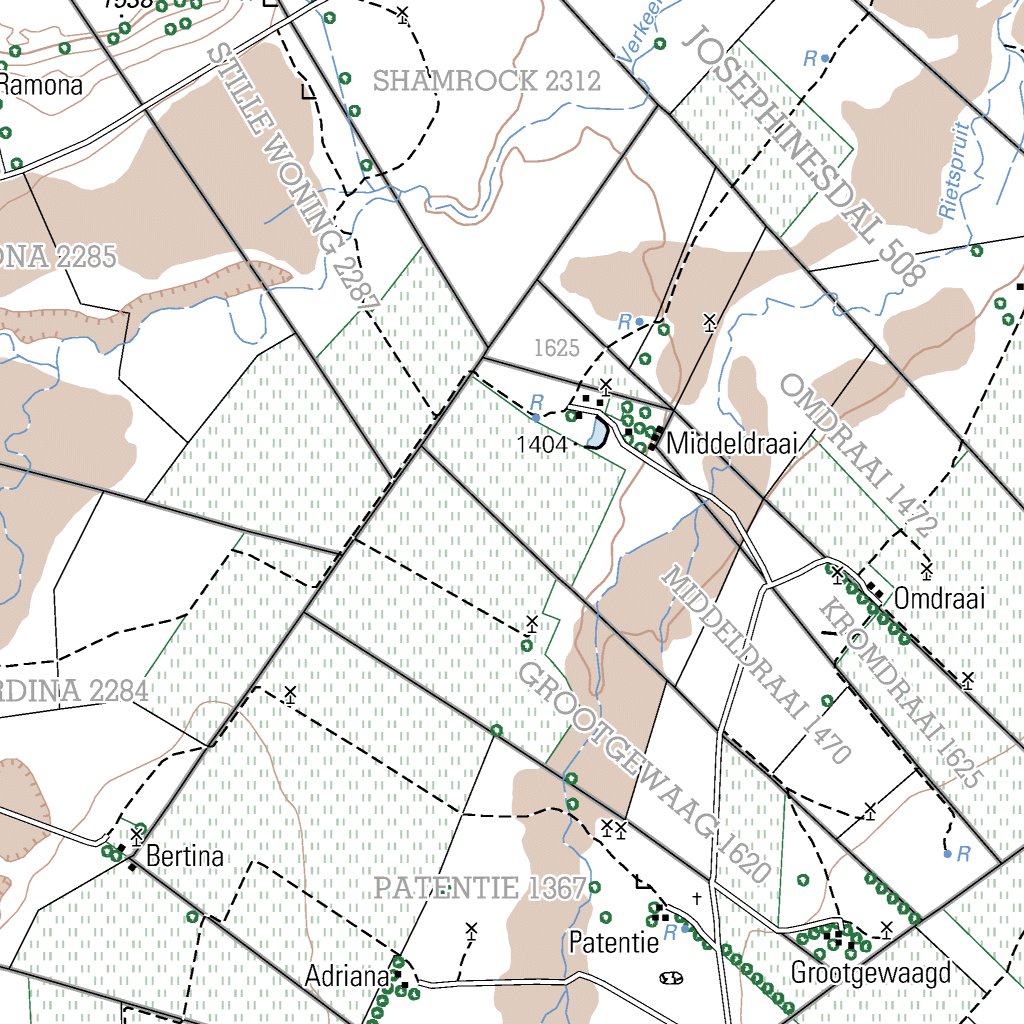 2826DD VERKEERDEVLEI Map by Chief Directorate: National Geo-spatial ...