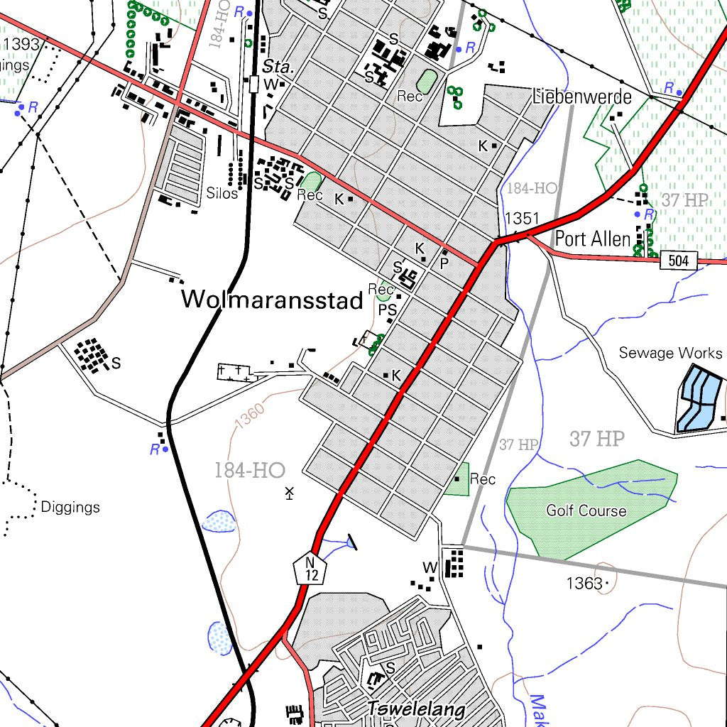 2725BB WOLMARANSSTAD Map by Chief Directorate: National Geo-spatial ...