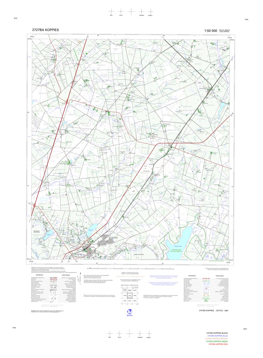2727BA KOPPIES Map by Chief Directorate: National Geo-spatial ...