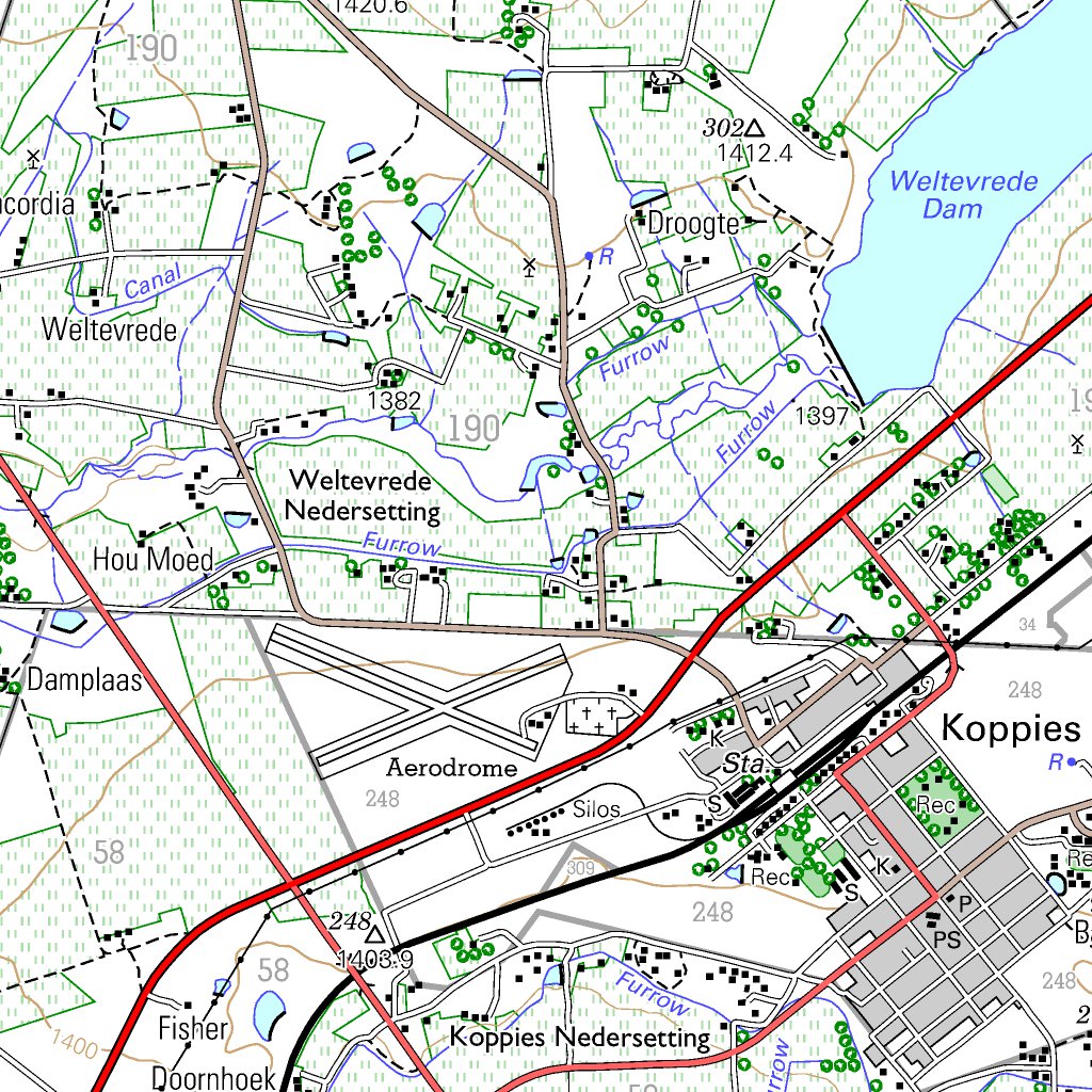 2727BA KOPPIES Map by Chief Directorate: National Geo-spatial ...
