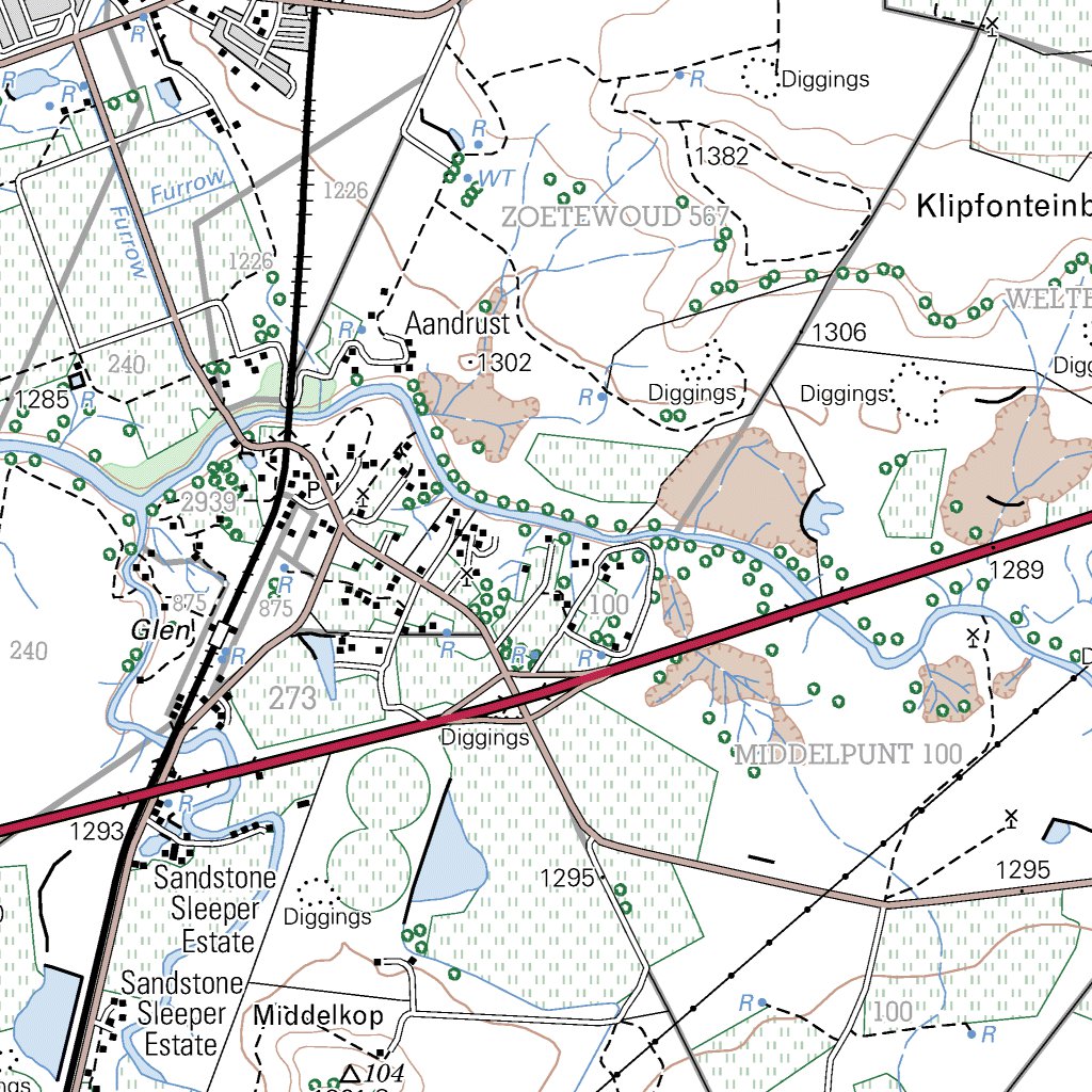 2826CD GLEN Map by Chief Directorate: National Geo-spatial Information ...