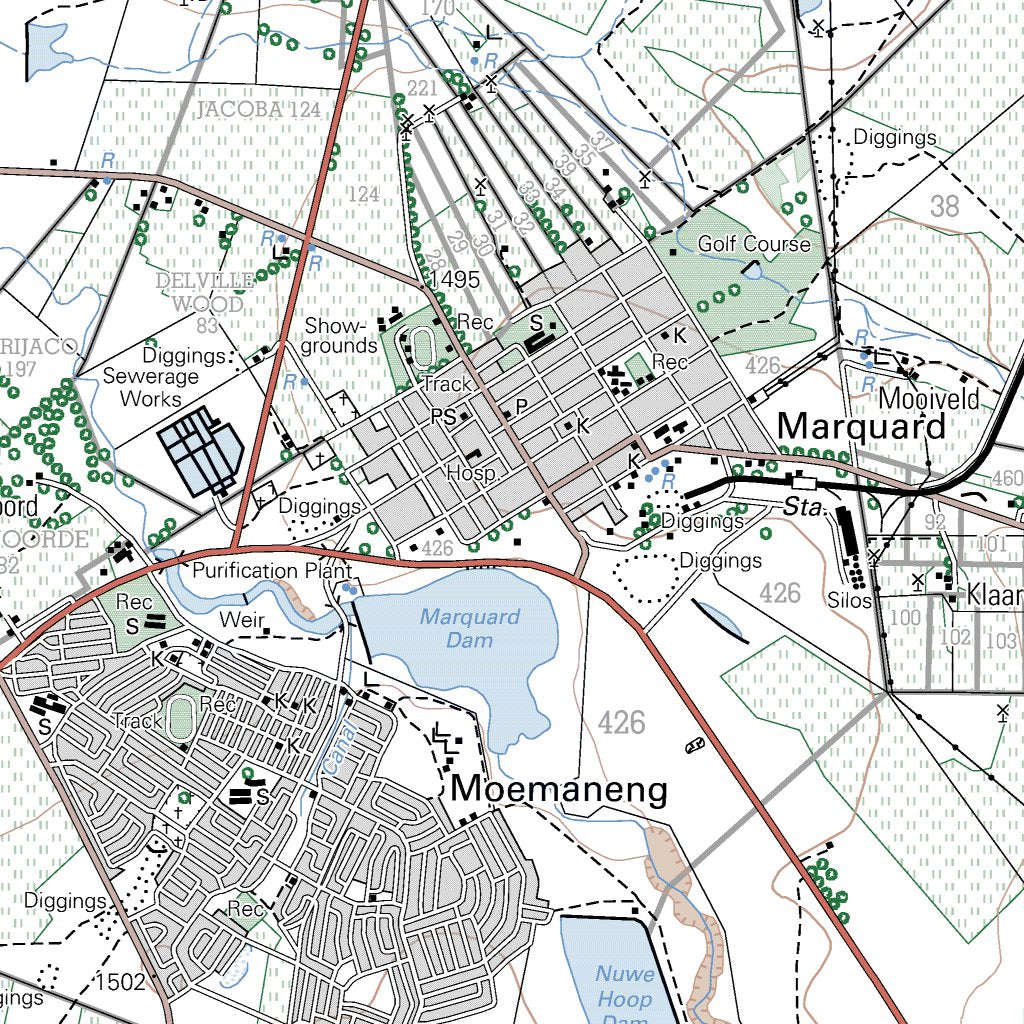 2827CB MARQUARD Map by Chief Directorate: National Geo-spatial ...