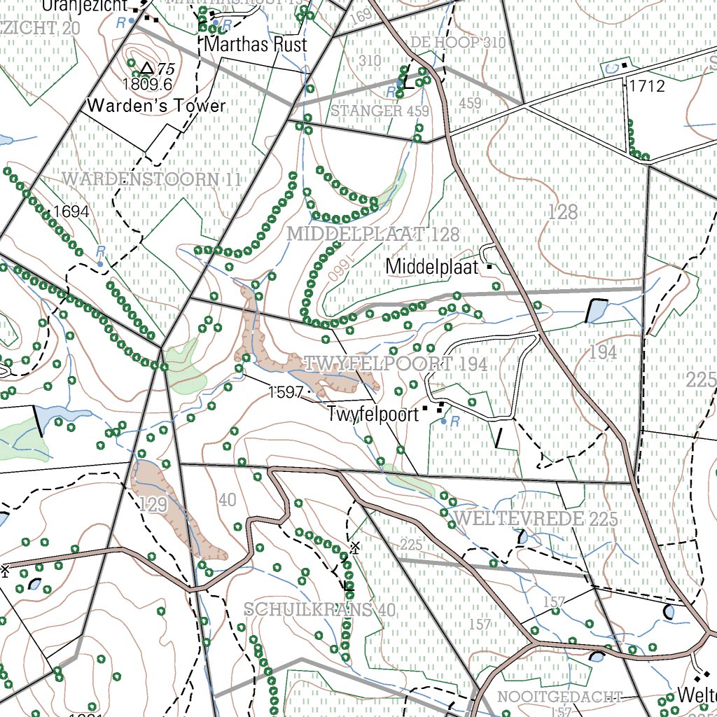 2827DA HIBERNIA Map by Chief Directorate: National Geo-spatial ...