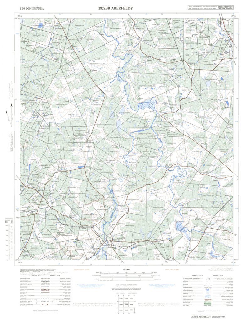 2828BB ABERFELDY Map by Chief Directorate: National Geo-spatial ...