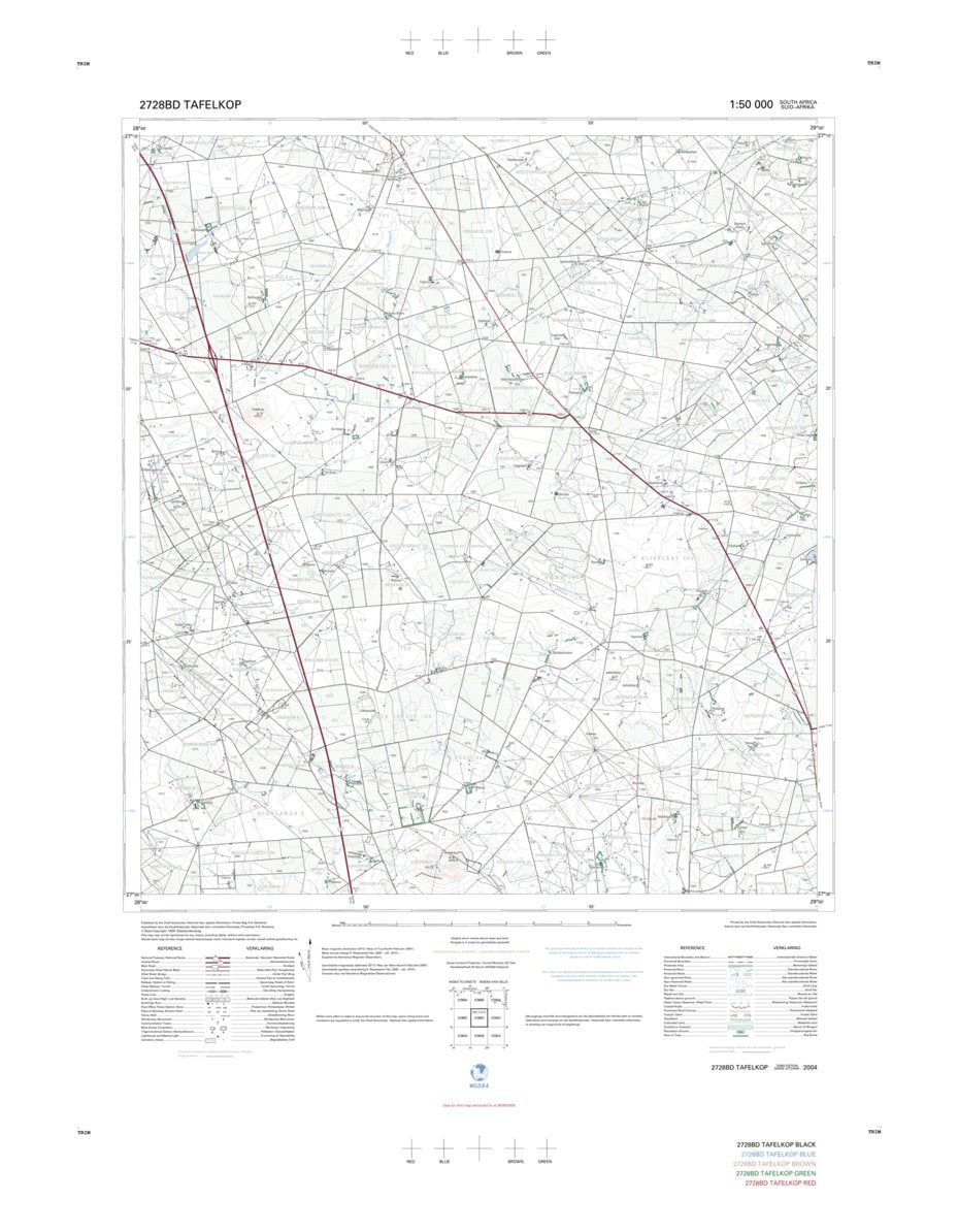 2728BD TAFELKOP Map by Chief Directorate: National Geo-spatial ...