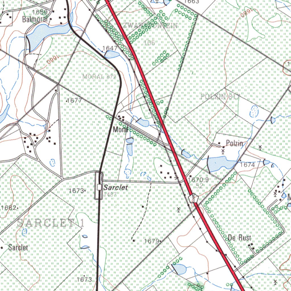 2829AA PHOMOLONG Map by Chief Directorate: National Geo-spatial ...