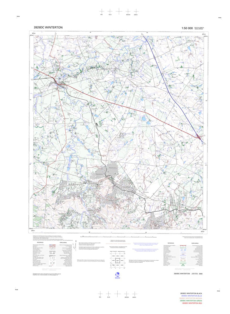 2829DC WINTERTON Map by Chief Directorate: National Geo-spatial ...